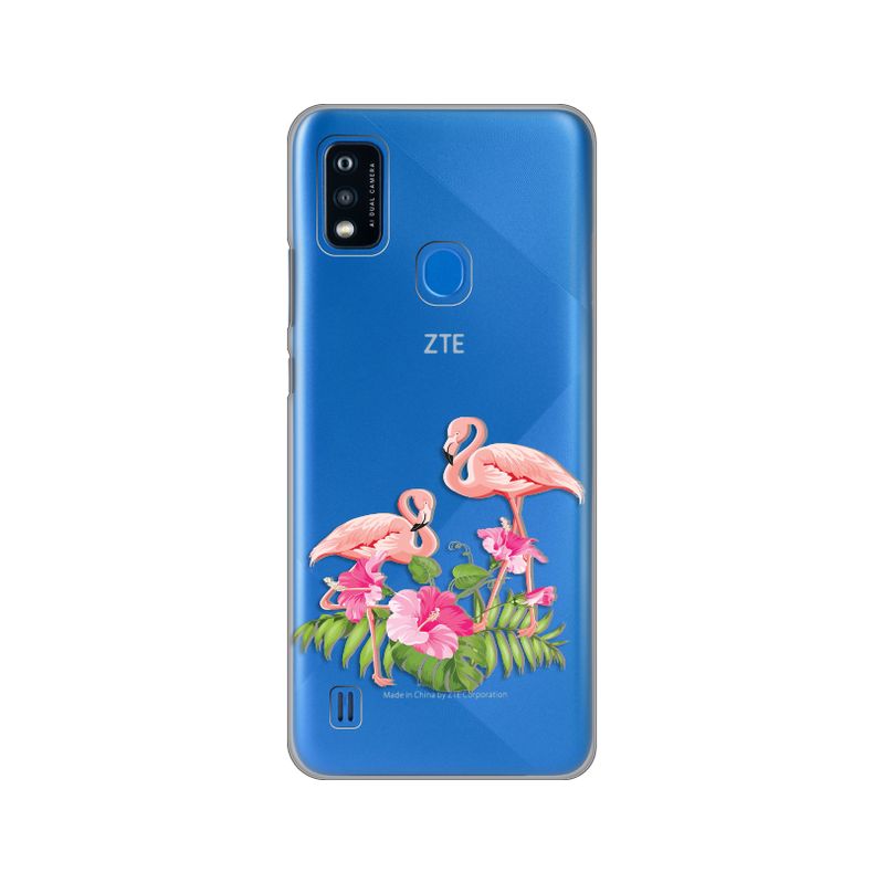 Maskica Silikonska Print Skin za ZTE Blade A51 Flamingo