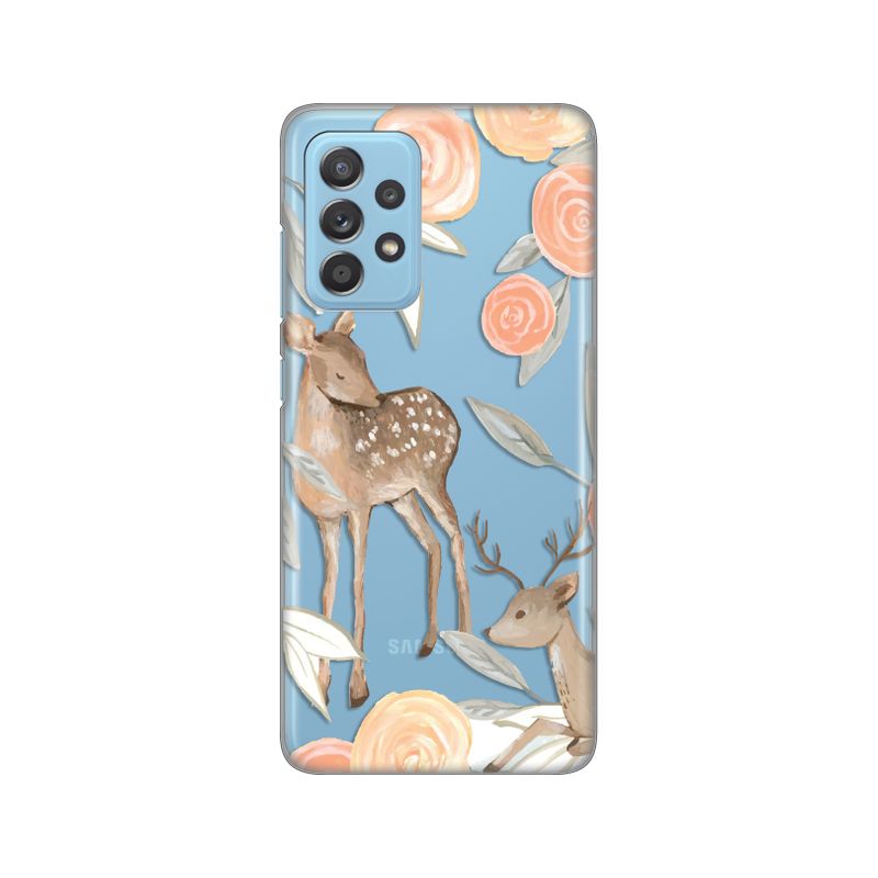 Maskica Silikonska Print Skin za Samsung A536B Galaxy A53 5G Flower Deer