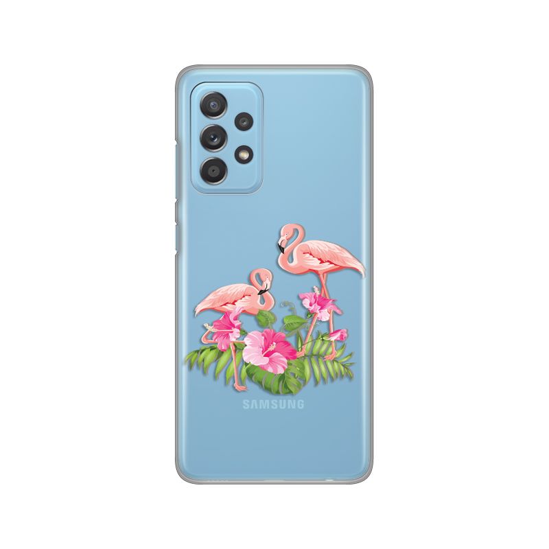 Maskica Silikonska Print Skin za Samsung A536B Galaxy A53 5G Flamingo