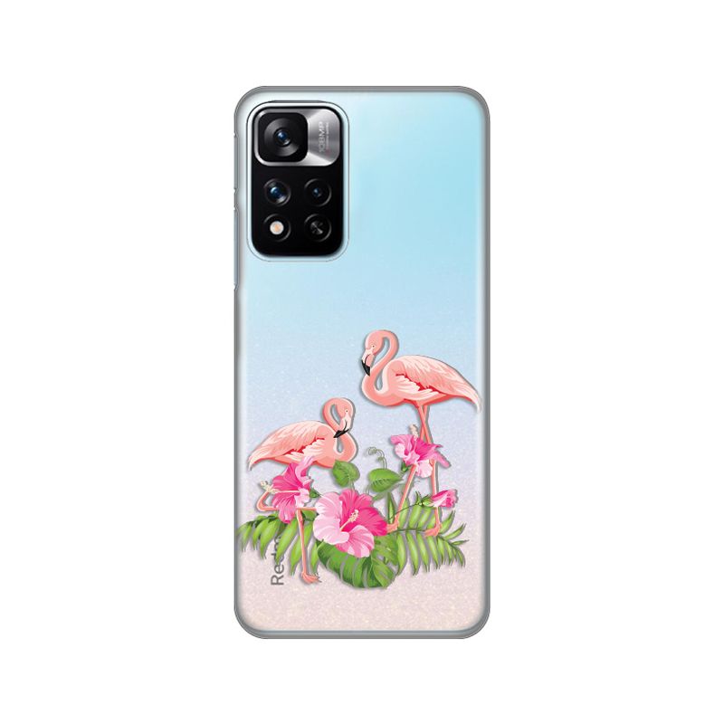 Maskica Silikonska Print Skin za Xiaomi Redmi Note 11 Pro Plus/Poco X4 NFC Flamingo