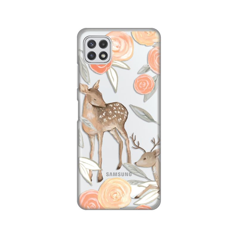 Maskica Silikonska Print Skin za Samsung A226B Galaxy A22 5G Flower Deer