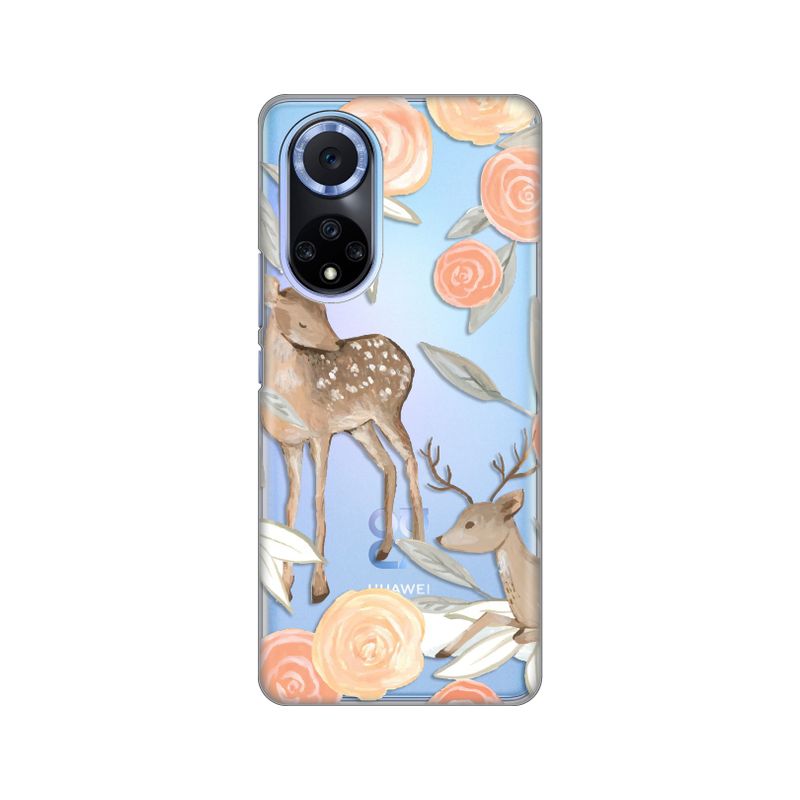 Maskica Silikonska Print Skin za Huawei Honor 50/Nova 9 Flower Deer