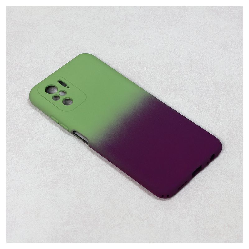 Maskica Double Color za Xiaomi Redmi Note 10 4G/Note 10s zeleno-ljubicasta