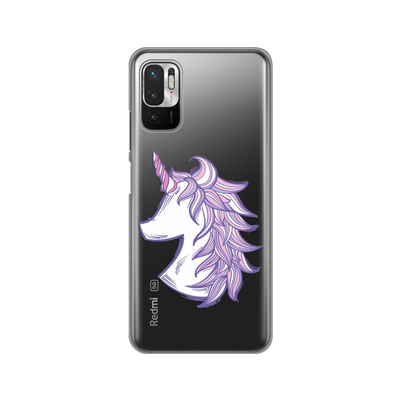 Maskica Silikonska Print Skin za Xiaomi Redmi Note 10 5G Purple Unicorn