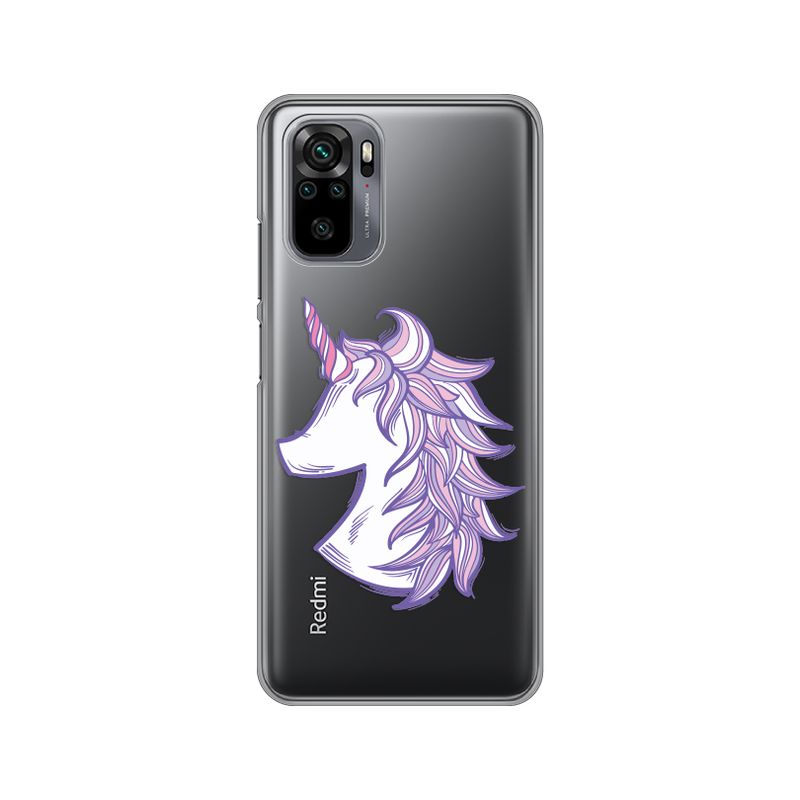 Maskica Silikonska Print Skin za Xiaomi Redmi Note 10 4G/10s Purple Unicorn