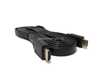 Kabal HDMI muški na HDMI muški 3m Flat crna
