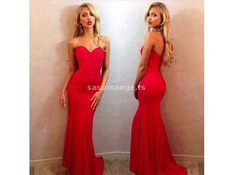 192) Crvena sirena push up haljina više boja