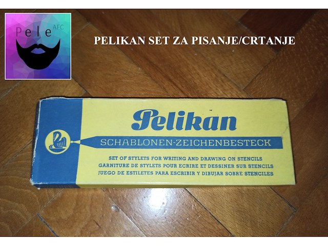 Pelikan set olovaka za sablonsko crtanje / pisanje
