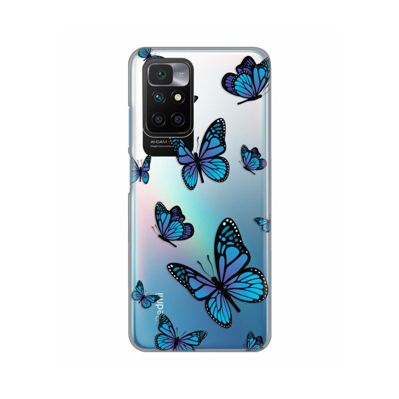 Maskica Silikonska Print Skin za Xiaomi Redmi 10/10 Prime Blue butterfly