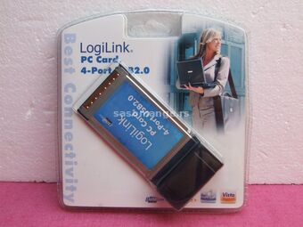 LogiLink PCMCIA 4xUSB kartica za laptop - NOVO!