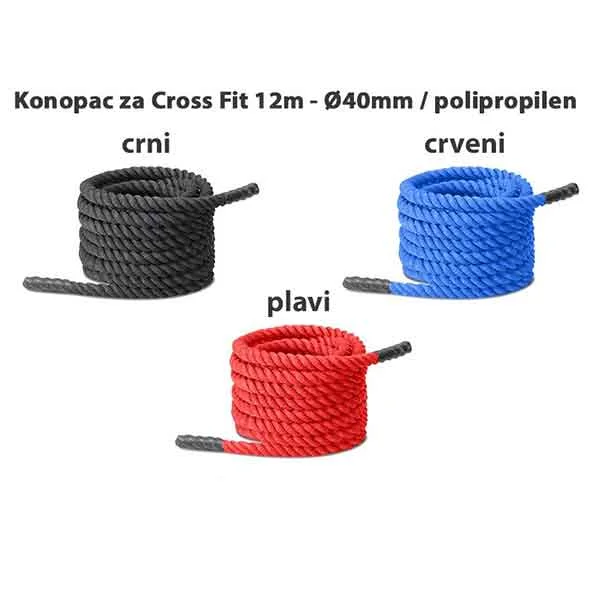 Konopac za Cross Fit 12m – Fi 40mm / polipropilen