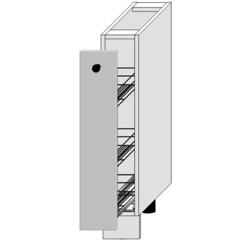 Adele kuhinjski element 1 fioka 15x52,4x82 sivi/beli