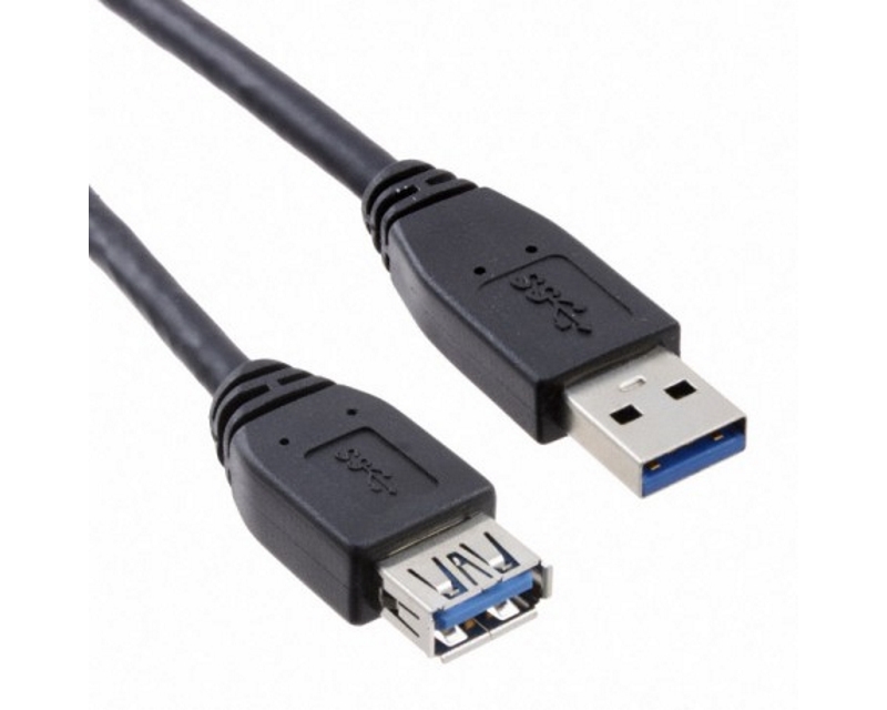 Kabl USB 3.0 A – USB A M/F (produžni) 1.8m crni