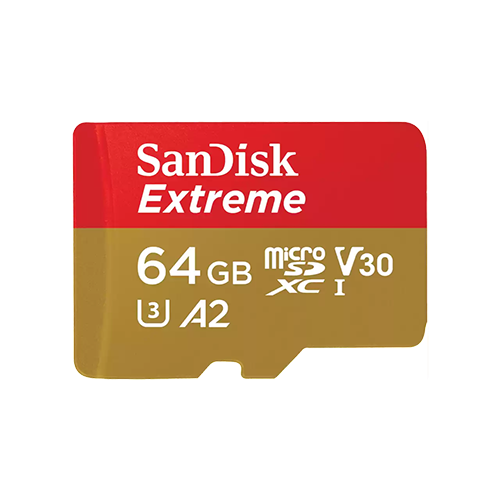 SanDisk SDXC 64GB Extreme micro 170MB/s UHS-I Class10 U3 V30+Ad