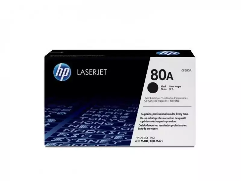 HP 80A BLACK (CF280A) ORIGINAL LASERJET TONER CARTRIDGE