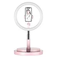 Selfi stalak sa LED svetlom Ring stand pink