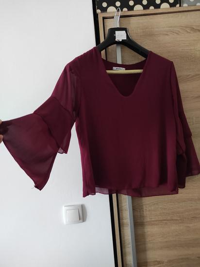 Elegantna bordo bluza