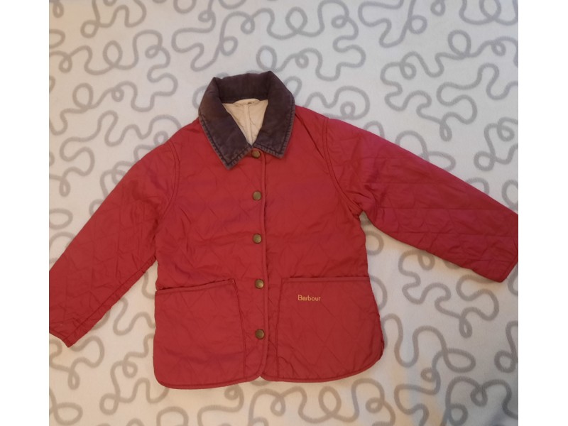 Barbour ciklama roze jakna za 2-3 godine