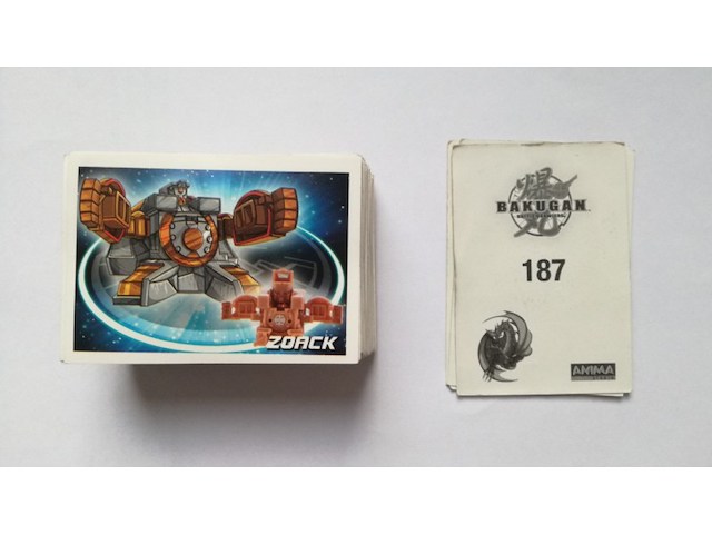 Bakugan Battle Brawlers ANIMA 165 različith sličica