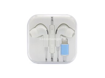 Slušalice bubice + kabal za iPhone BT Pro design bela