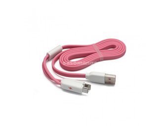 USB kabal za micro/iPhone Remax Binary Rc-025T 1m pink