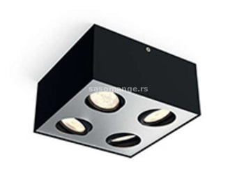 Philips BOX LED spot svetiljka crna 4x4.5W