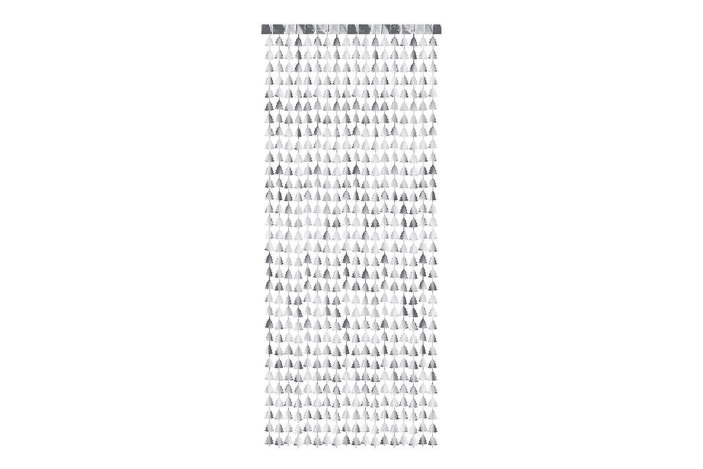 Srebrne jelkice zavesa – 100x245cm