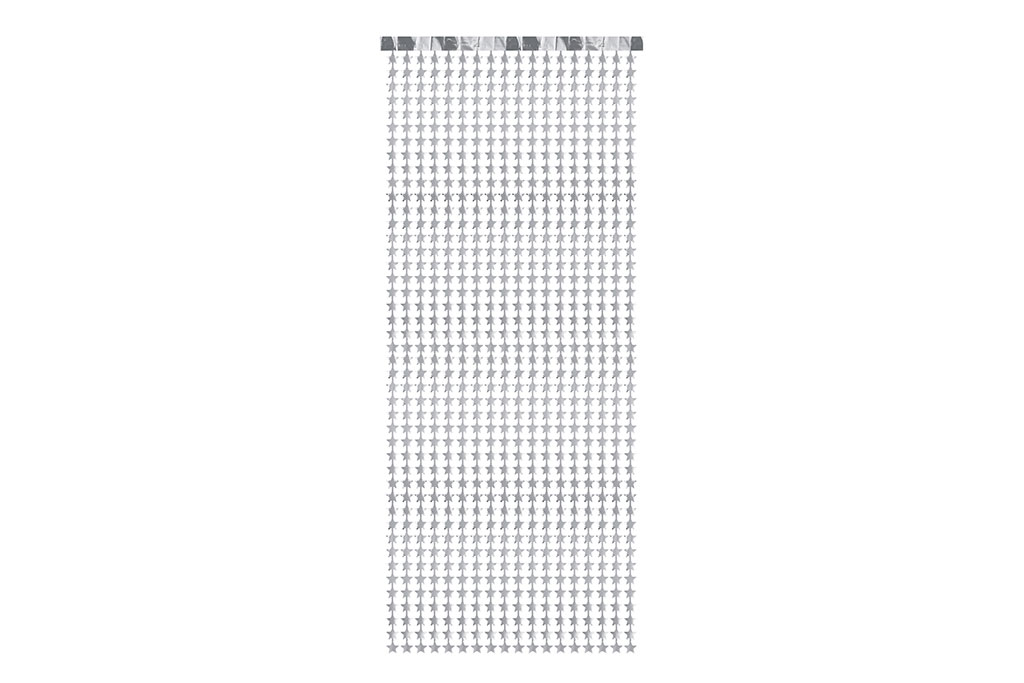 Srebrne zvezdice zavesa – 100x245cm
