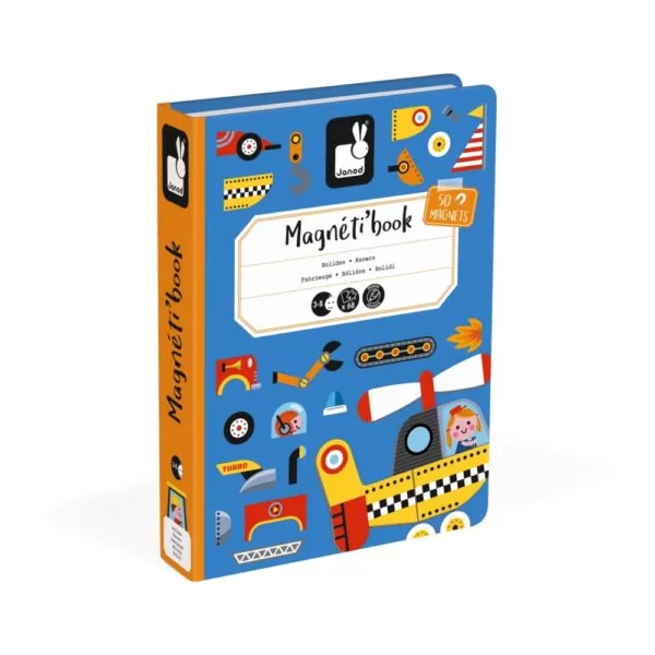 Janod – Knjiga sa magnetima Magneti Book Vozila