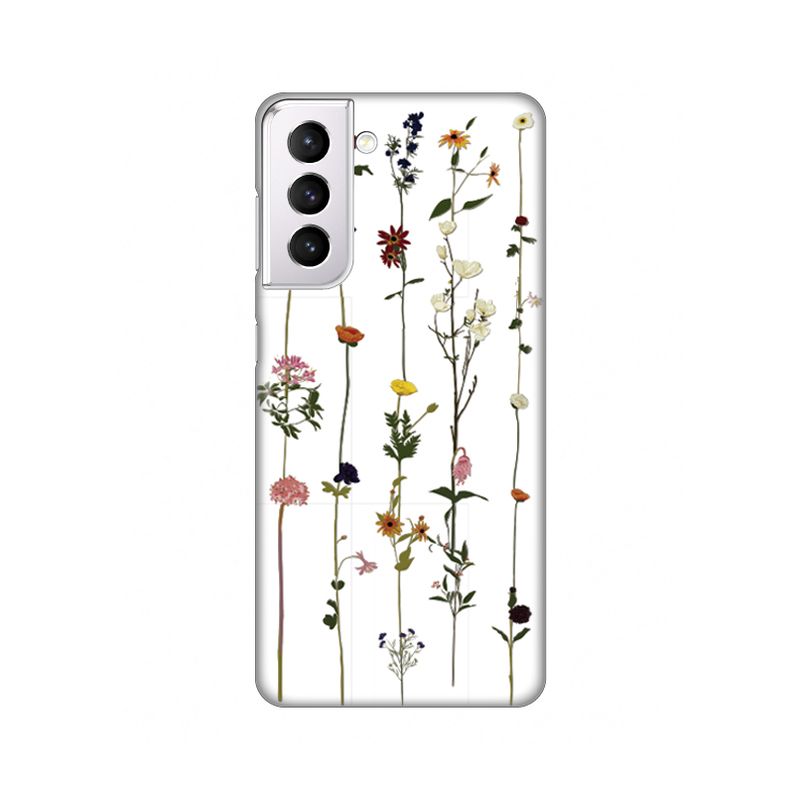 Maskica Silikonska Print Skin za Samsung G991B Galaxy S21 Flower