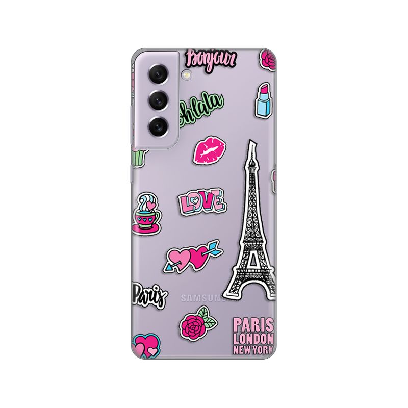 Maskica Silikonska Print Skin za Samsung G990 Galaxy S21 FE Love Paris