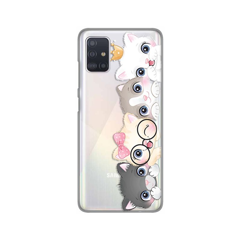 Maskica Silikonska Print Skin za Samsung A515F Galaxy A51 Cats