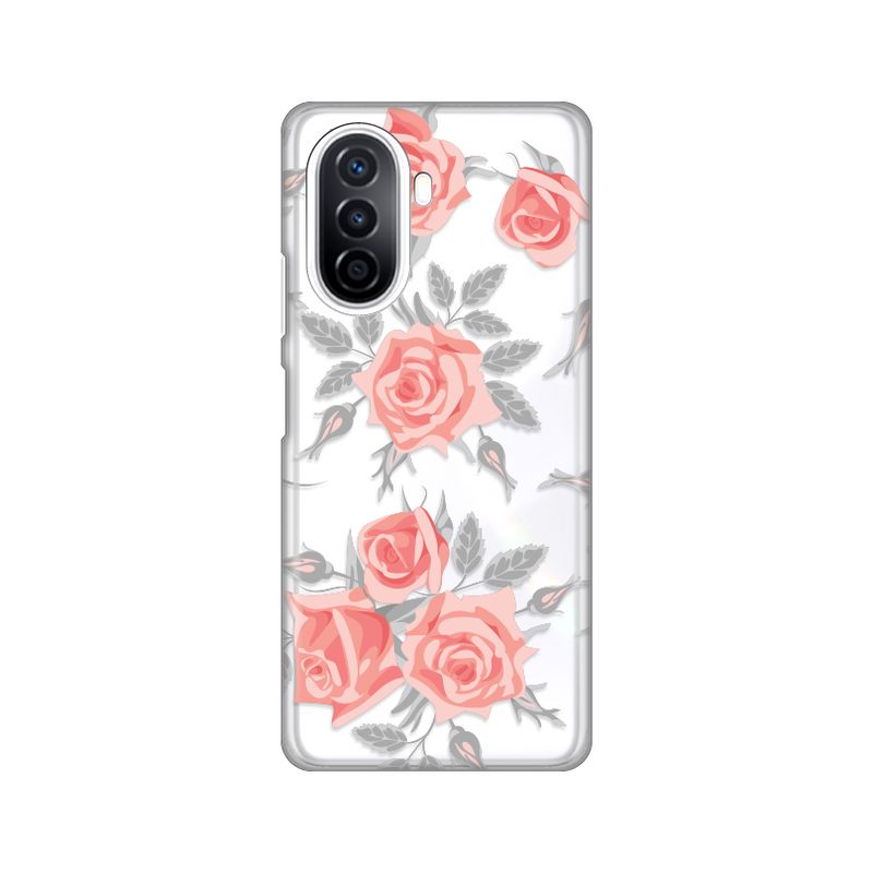 Maskica Silikonska Print Skin za Huawei Nova Y70/Y70 Plus Elegant Roses