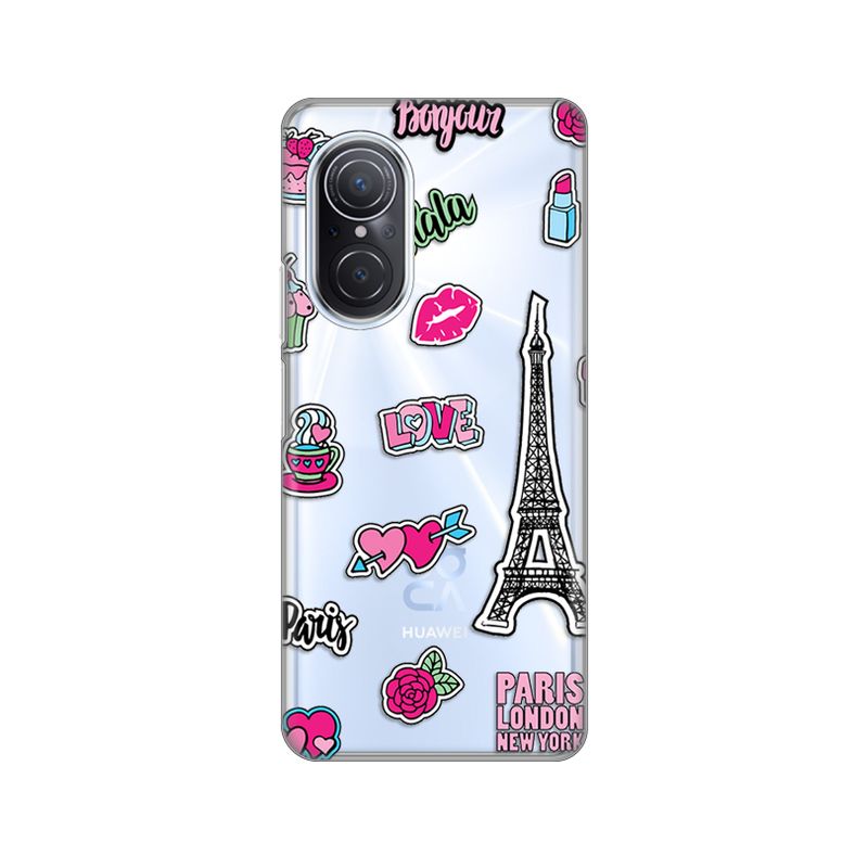 Maskica Silikonska Print Skin za Huawei Nova 9 SE Love Paris