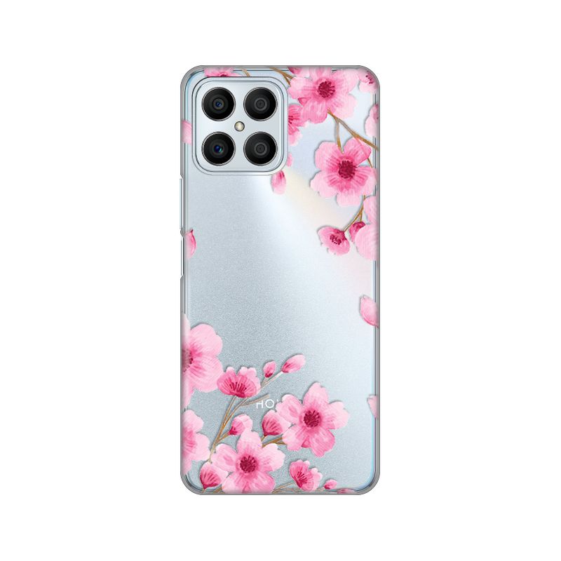 Maskica Silikonska Print Skin za Honor X8 Rose flowers