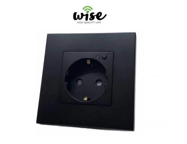 Wise WU8003 WiFi Smart utičnica ugradna crna