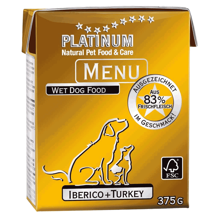 Platinum konzerva za pse Dog Menu Mangulica i Ćuretina, 375 g