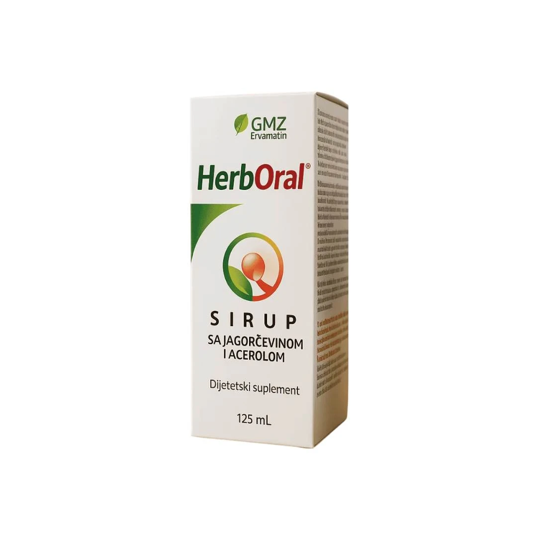 HerbOral® Sirup Protiv Kašlja sa Jagorčevinom i Acerolom 125 mL
