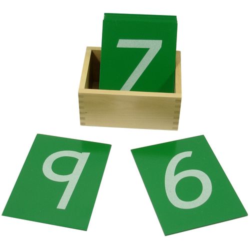 Montesori Taktilne kartice sa brojevima na šmirgl papiru