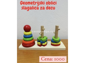 Drvene igračke geometrijski oblici