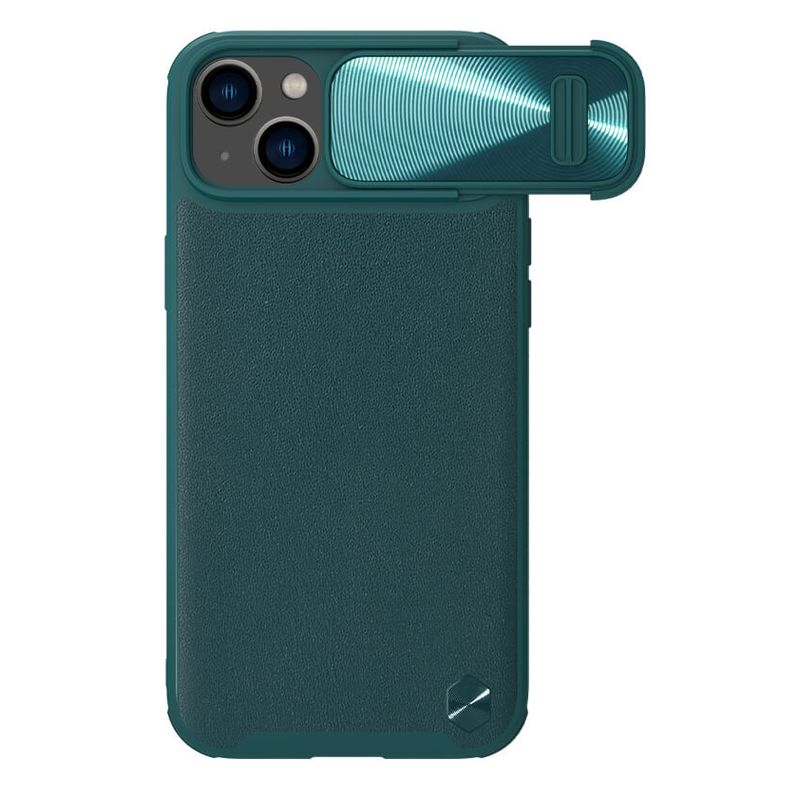 Maskica Nillkin CamShield Leather S za iPhone 14 6.1 zelena