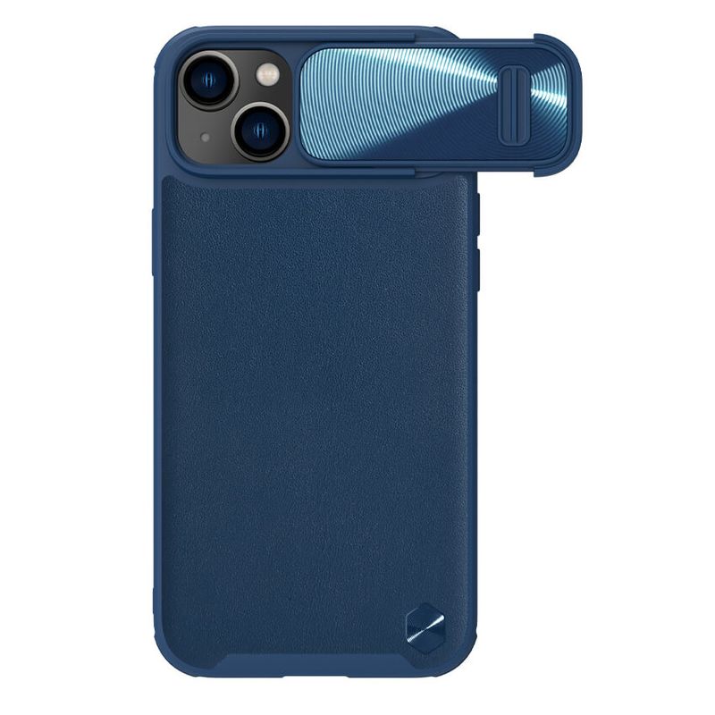 Maskica Nillkin CamShield Leather S za iPhone 14 6.1 plava