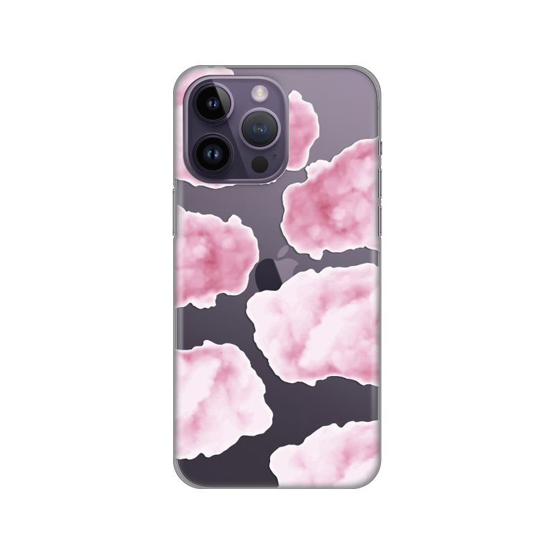 Maskica Silikonska Print Skin za iPhone 14 Pro Max 6.7 Pink Clouds