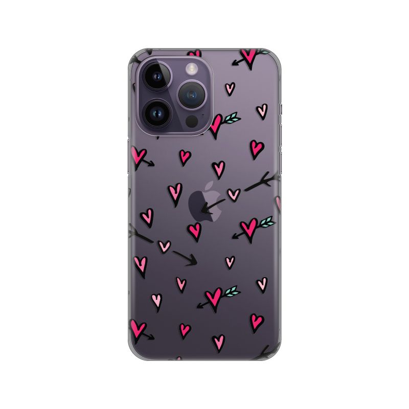 Maskica Silikonska Print Skin za iPhone 14 Pro Max 6.7 Heart Pattern