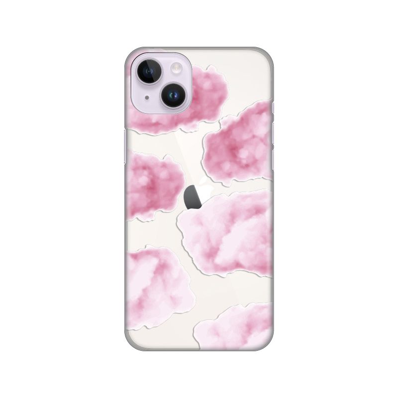 Maskica Silikonska Print Skin za iPhone 14 Plus 6.7 Pink Clouds