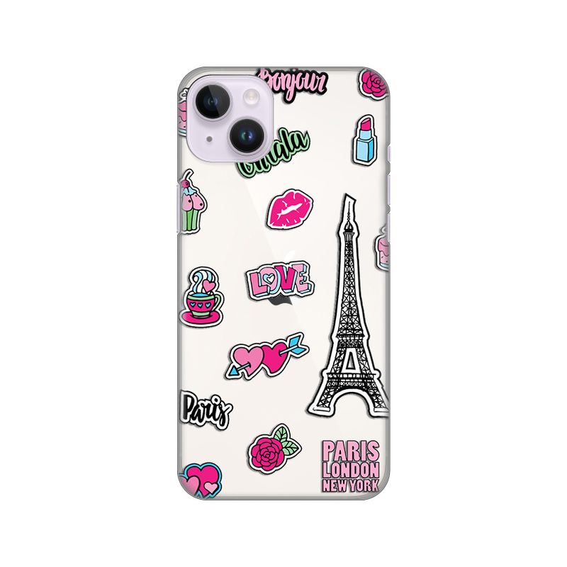 Maskica Silikonska Print Skin za iPhone 14 Plus 6.7 Love Paris