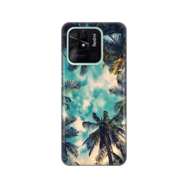 Maskica Silikonska Print Skin za Xiaomi Redmi 10C Palm tree