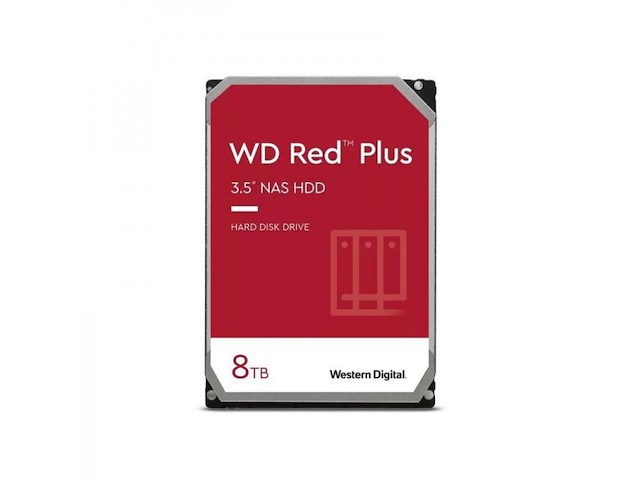 Wd 8TB 3.5` SATA III 128MB WD80EFZZ Red Plus NAS