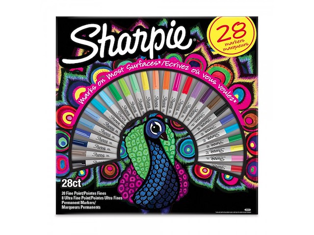 SHARPIE PERMANENTNI MARKER SET PEACOCK 1/28