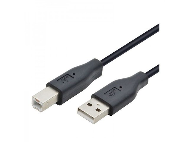 E-green Kabl USB A - USB B M/M 3m crni